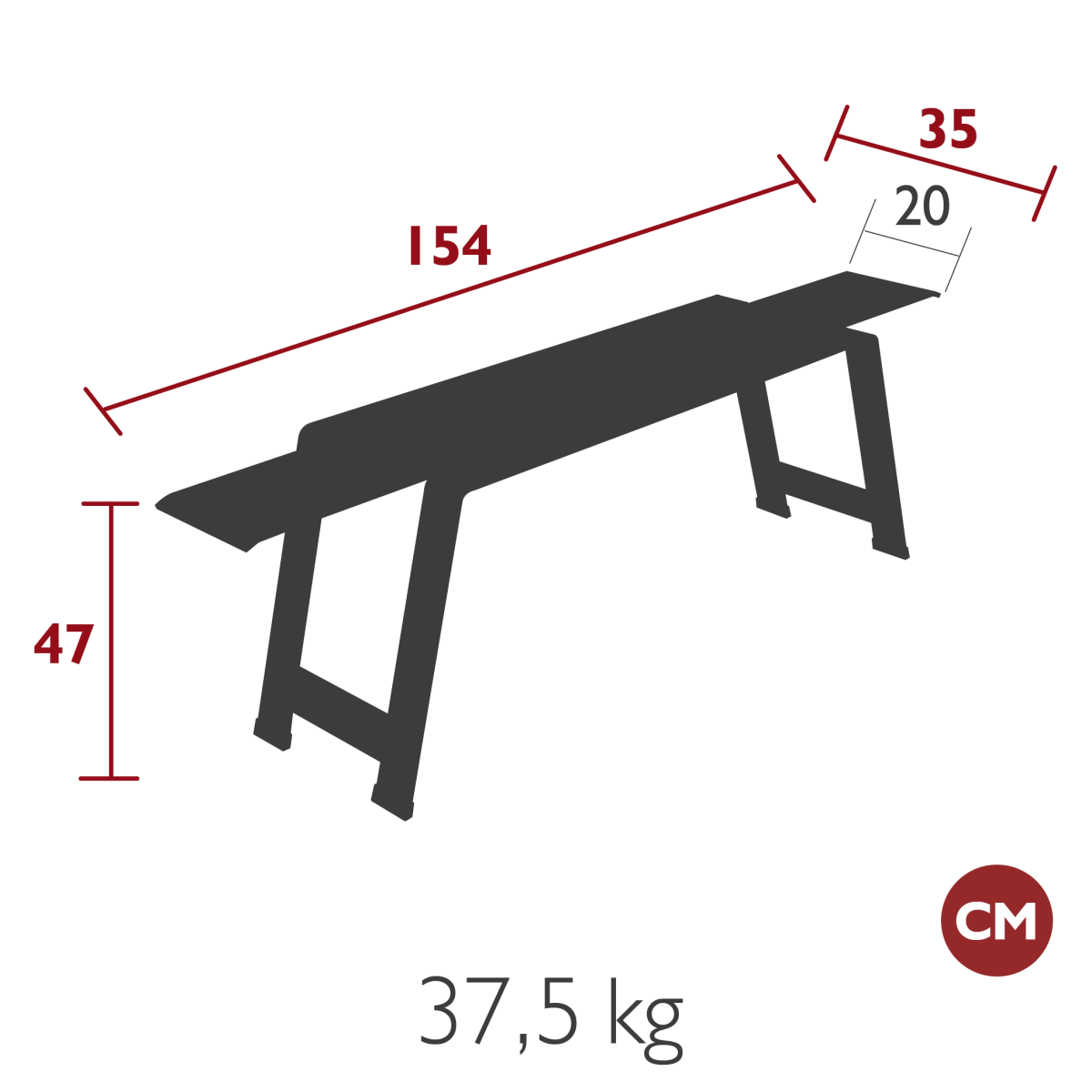 Origami Steel Outdoor Bench By Fermob | Jardin NZ